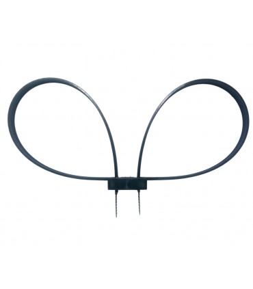 DISPOSABLE BLACK PLASTIC RESTRAINTS