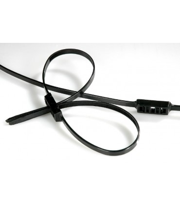 DISPOSABLE BLACK PLASTIC RESTRAINTS
