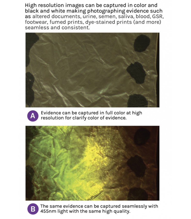 FSIS II, cámara de localización de huellas y rastros para Laboratorio